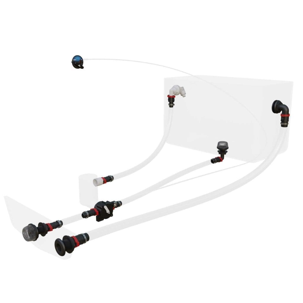 System 2 Valve, Aerator and Overflow Kit - Flow-Rite Controls