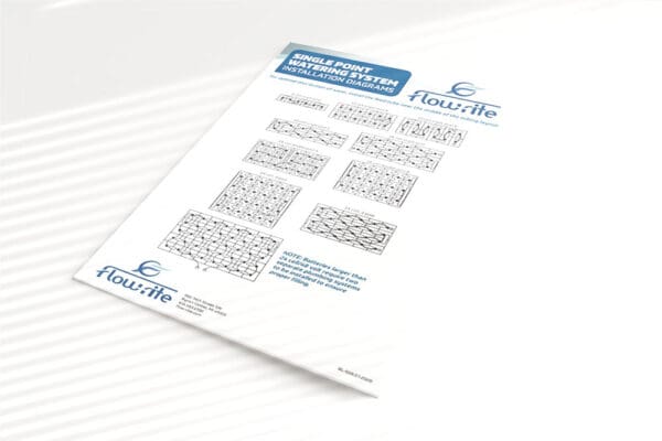 Single-Point Watering Install Diagram Poster | BL-508 - Flow-Rite Controls
